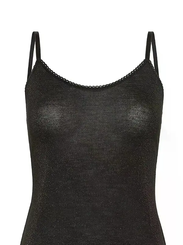 Momoni Aireile Lurex-jersey Top