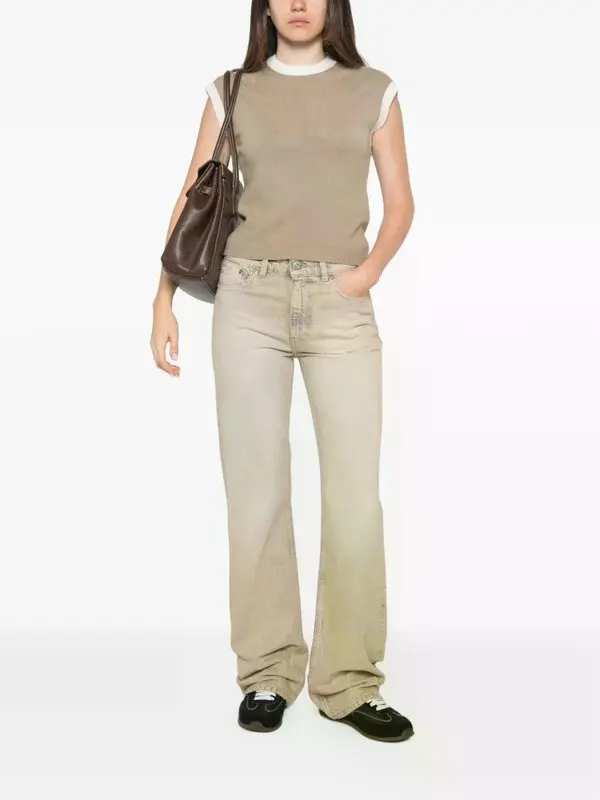 Eric Bompard Contrast Trim Short Sleeve Vest - Neutrals
