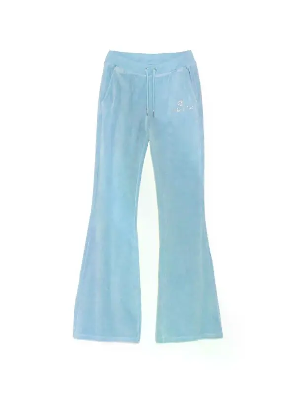 SPORTY & RICH Logo-embellished Track Pants - Blue