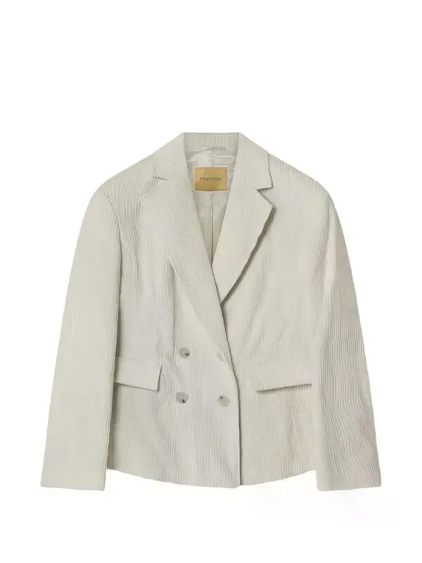 Momoni Double-breasted Corduroy Blazer - Neutrals