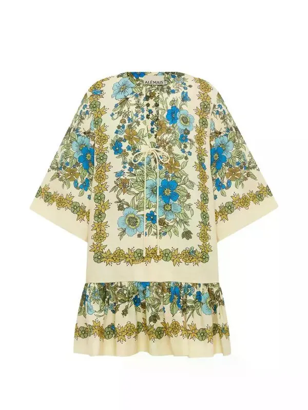 ALEMAIS Sophia Linen Mini Dress - Neutrals