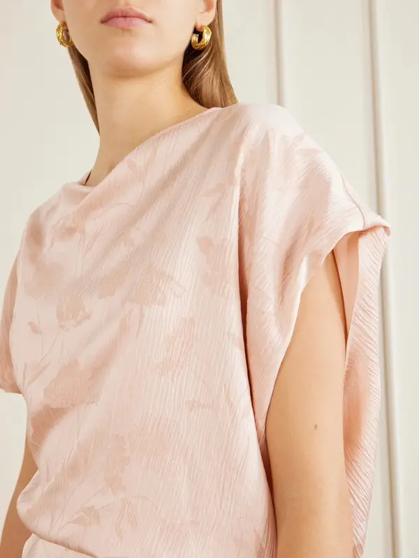 Erdem Floral Jacquard Crepon Midi Dress