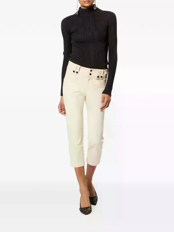 Isabel Marant Étoile Virginia Ribbed-knit Mock-neck Sweater