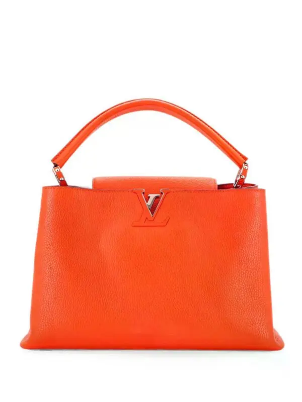 LOUIS VUITTON Capucines Bag Leather Gm Satchel