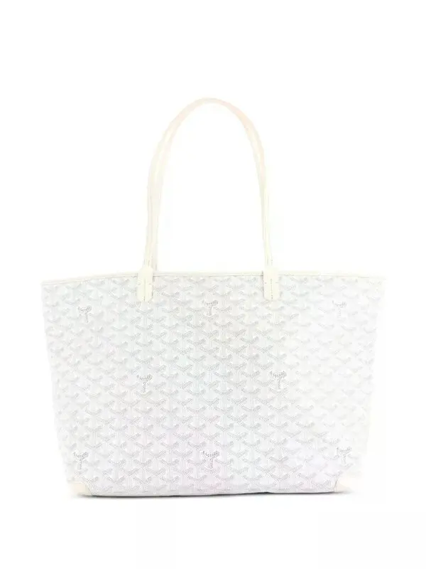 Goyard Artois Tote Coated Canvas Mm Shoulder Bag - White