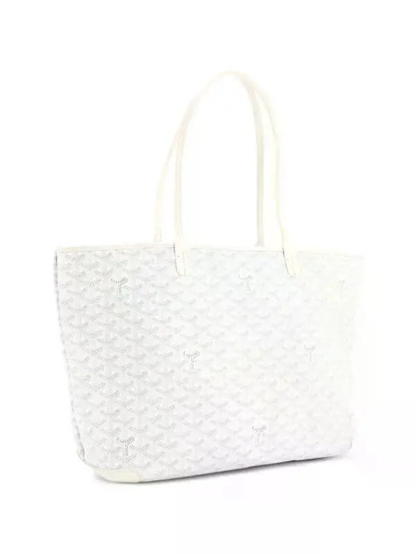 Goyard Artois Tote Coated Canvas Mm Shoulder Bag - White