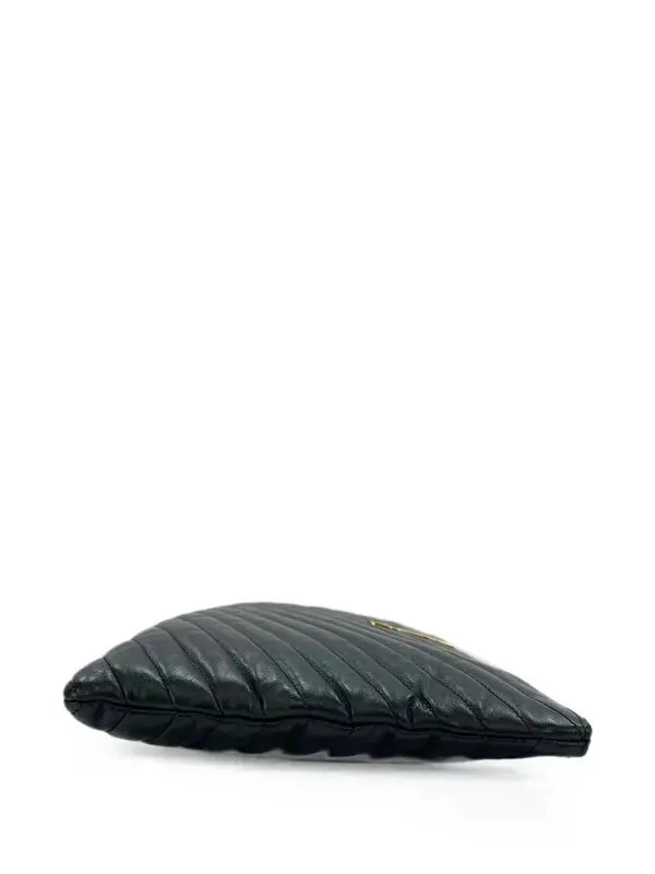 Saint Laurent 2010s Cassandre V-stitch Clutch Bag