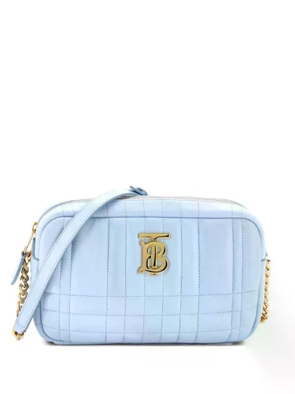 Burberry Lola Quilted Leather Small Camera Bag - Blue