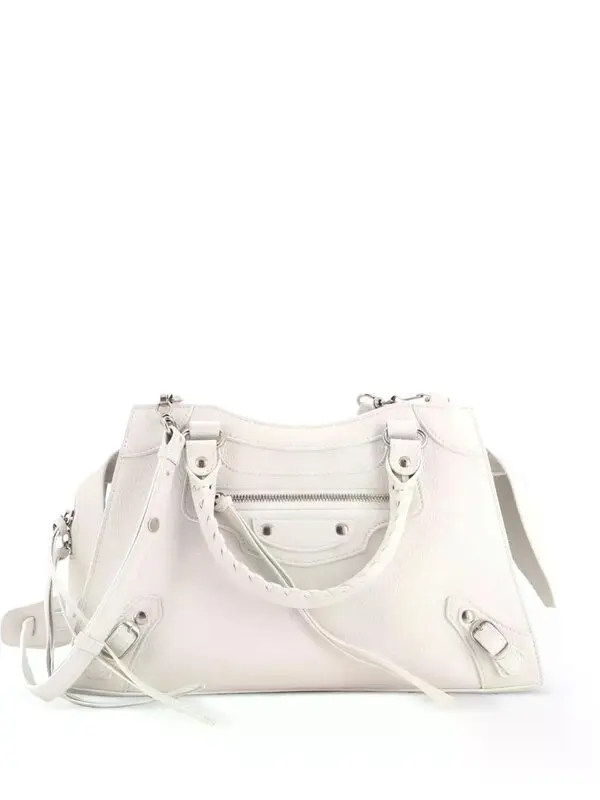 Balenciaga Neo Classic City Leather Small Tote Bag - White