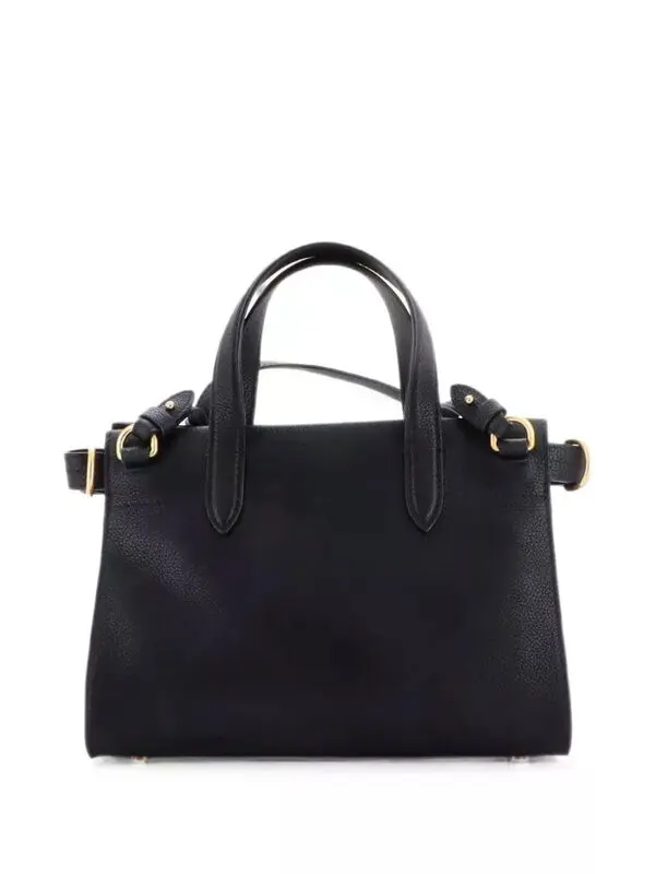 Burberry Cotsworld Leather Mini Tote Bag - Black