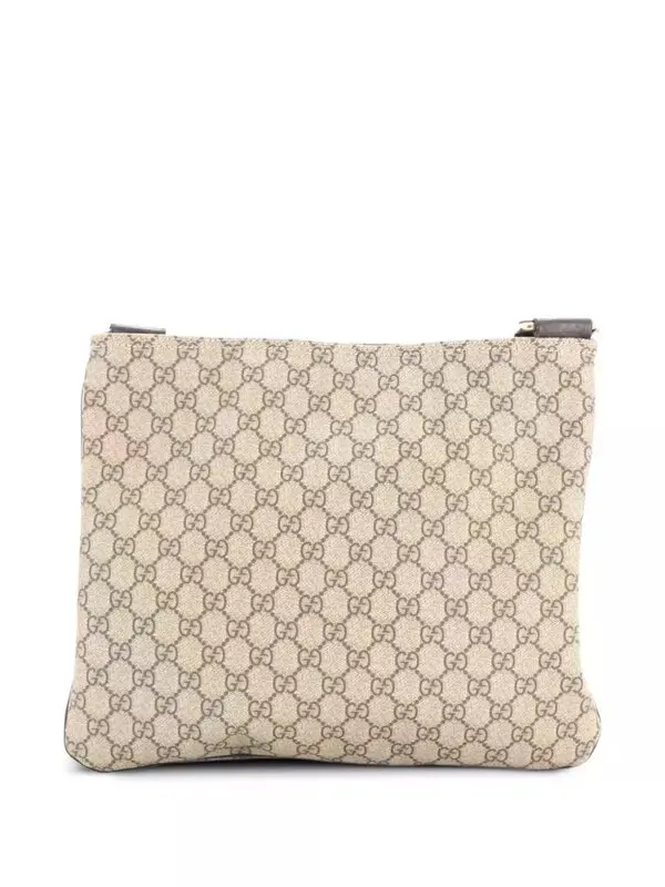 Gucci Gg Coated Canvas Large Messenger Bag