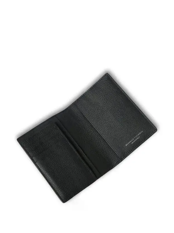 Brunello Cucinelli Grained Calfskin Passport Holder
