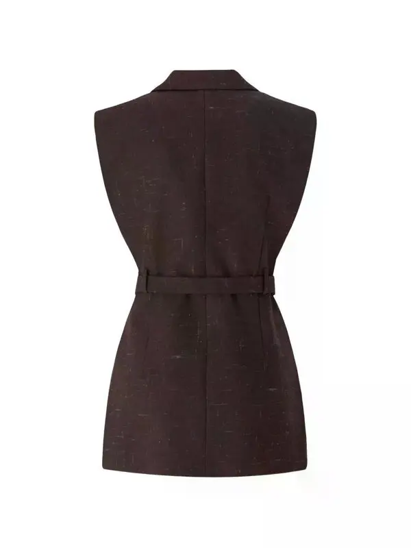 Pinko Belted Sleeveless Jacket