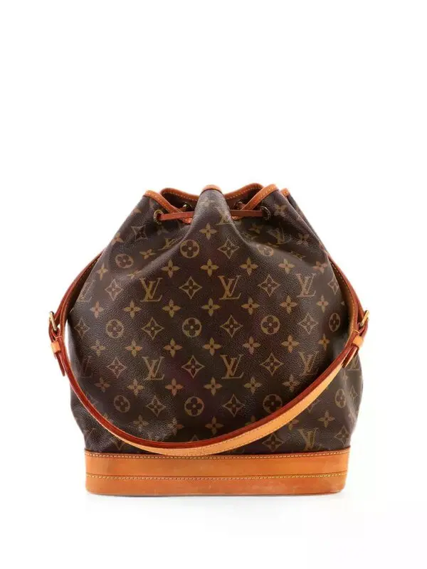 LOUIS VUITTON Noe Handbag Monogram Canvas Large Bucket Bag - Brown