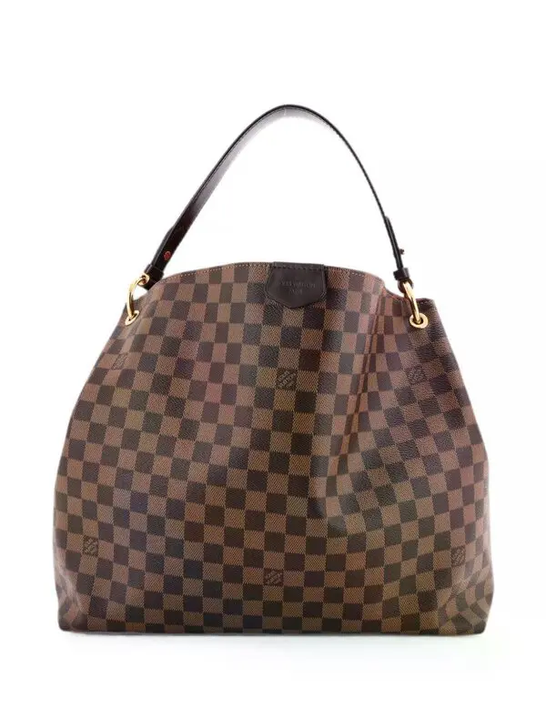LOUIS VUITTON Damier Mm Hobo Bag - Brown