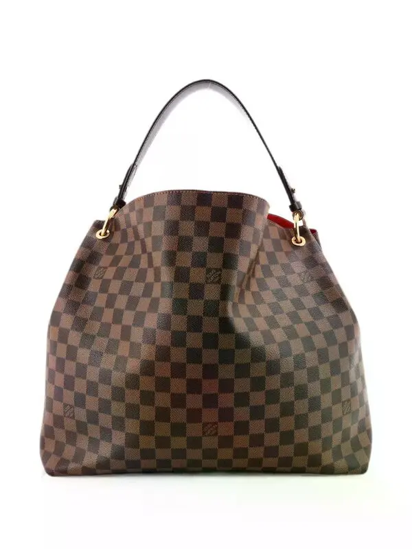 LOUIS VUITTON Damier Mm Hobo Bag - Brown