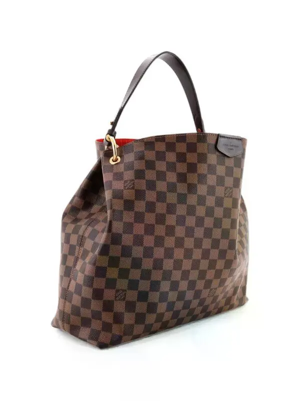 LOUIS VUITTON Damier Mm Hobo Bag - Brown