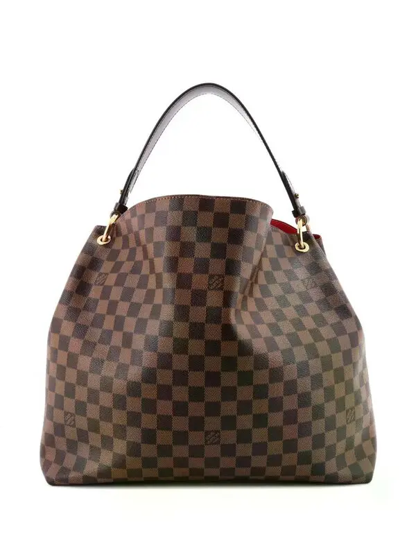 LOUIS VUITTON Damier Mm Hobo Bag - Brown
