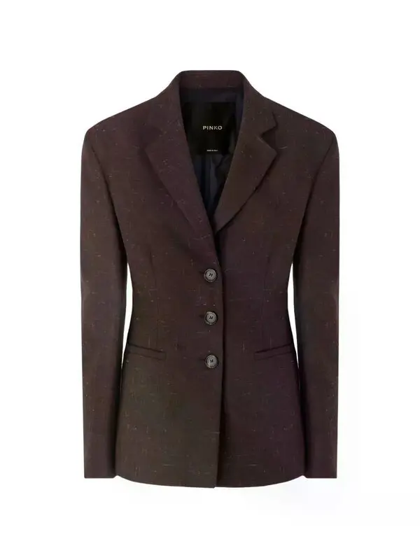 Pinko Single-breasted Blazer - Brown