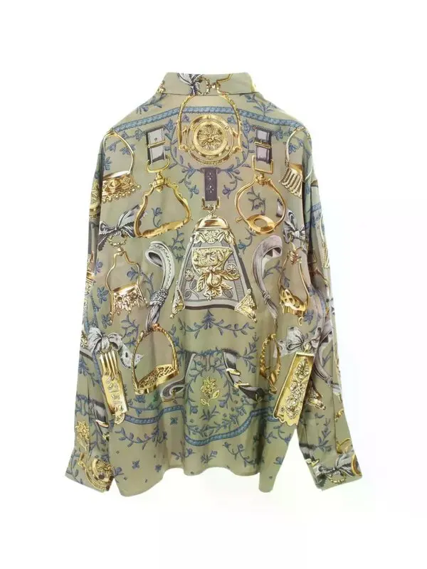 Hermès 2010s Etriers Silk Shirt