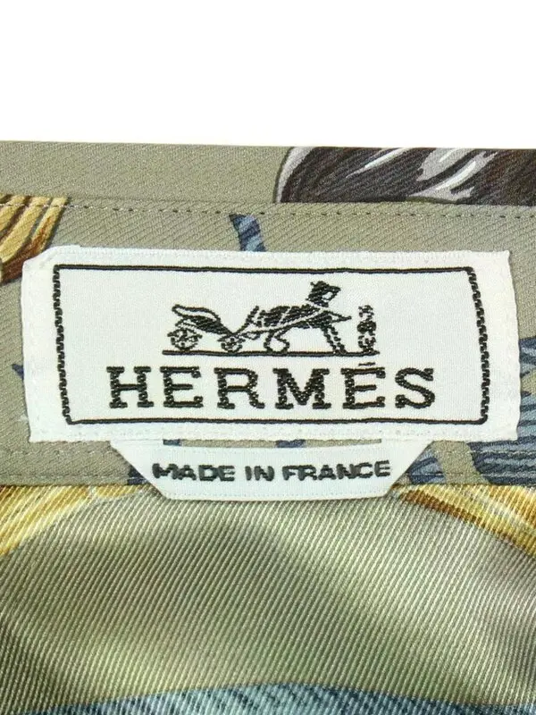 Hermès 2010s Etriers Silk Shirt