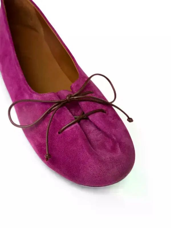 Marsèll Girella Suede Ballet Flats - Purple