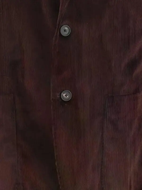 Tagliatore Corduroy Single-breasted Blazer - Brown