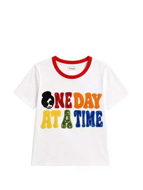 Alice + Olivia Sequin-embellished T-shirt
