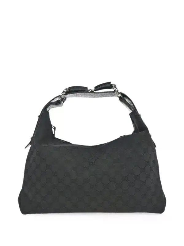 Gucci 1990-2000s Horsebit Gg Shoulder Bag