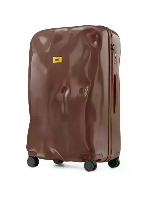 CRASH BAGGAGE Large Icon Dented-effect Suitcase