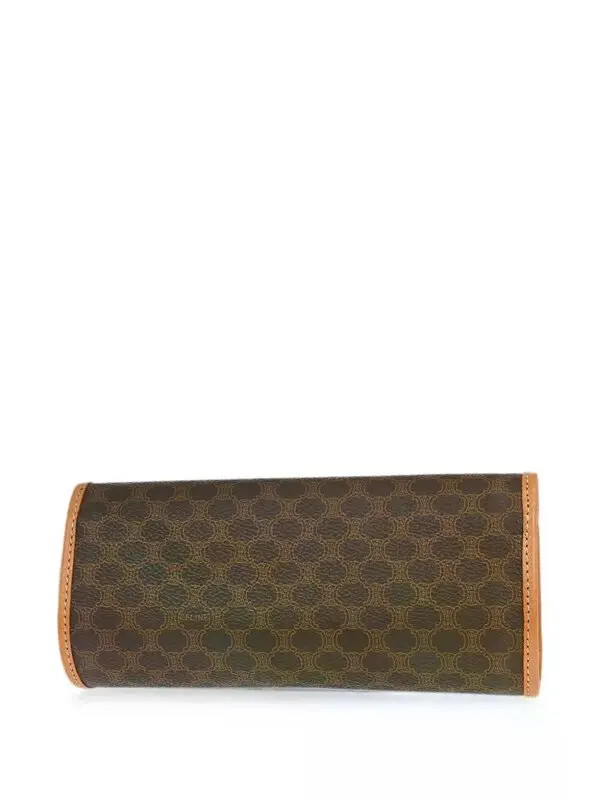 Celine 1990-2000s Macadam Cosmetic Clutch Bag