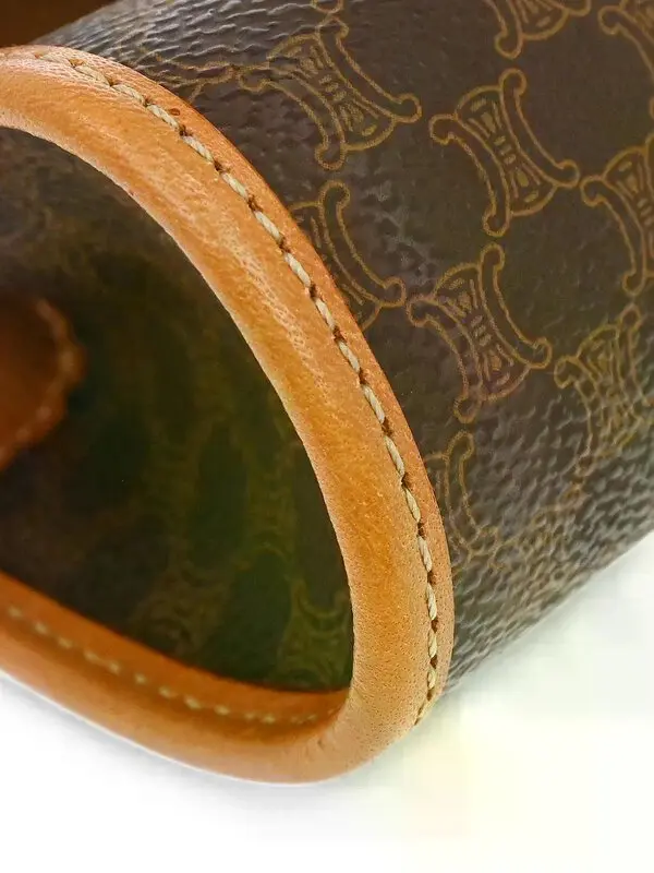 Celine 1990-2000s Macadam Cosmetic Clutch Bag