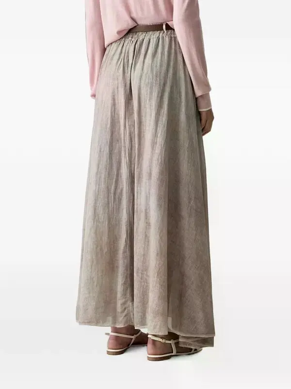 HAVEONE Belted Elasticated-waist Maxi Skirt