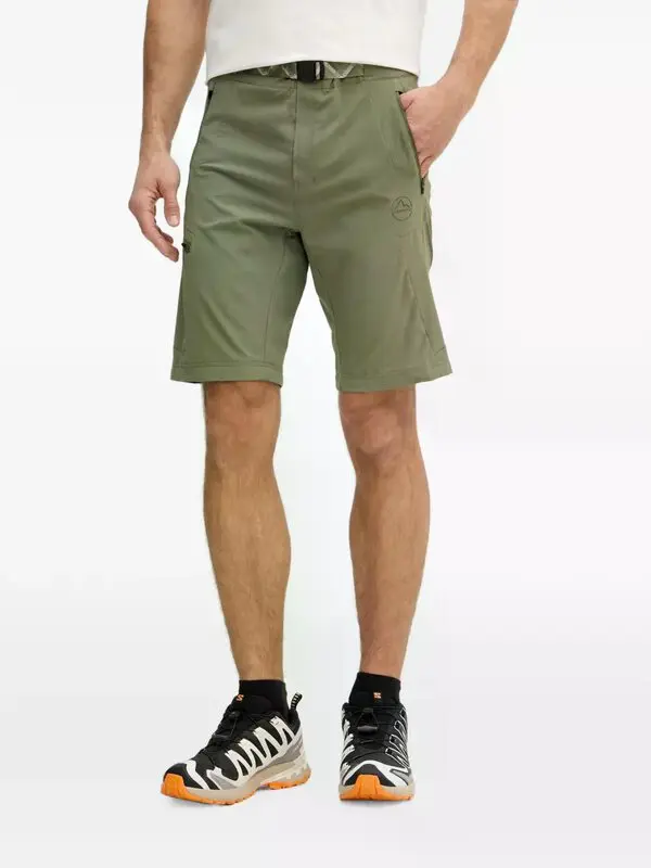 LA SPORTIVA Belted Logo Print Shorts