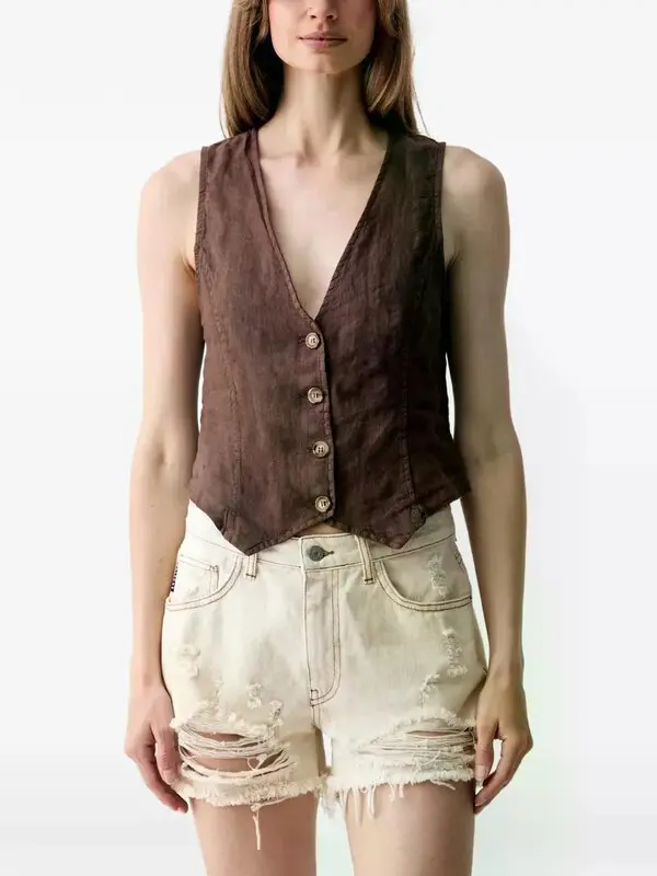 HAVEONE Button-up Waistcoat