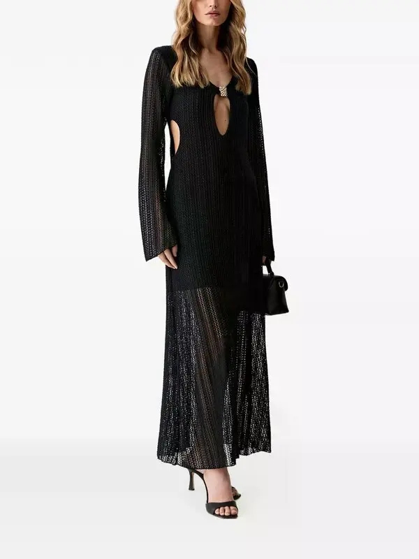 HAVEONE Cut-out Open-knit Maxi Dress