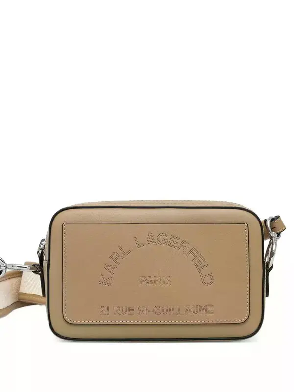 Karl Lagerfeld Logo-perforated Shoulder Bag