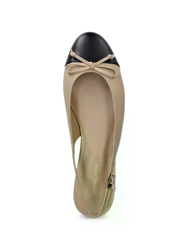 Michael Kors Bow-detail Slingback Ballet Flats