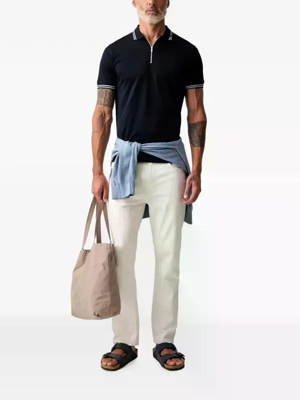Karl Lagerfeld Zip-fastening Polo Shirt - Blue