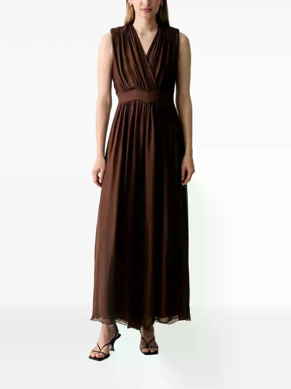 HAVEONE Gathered Sleeveless Jumpsuit