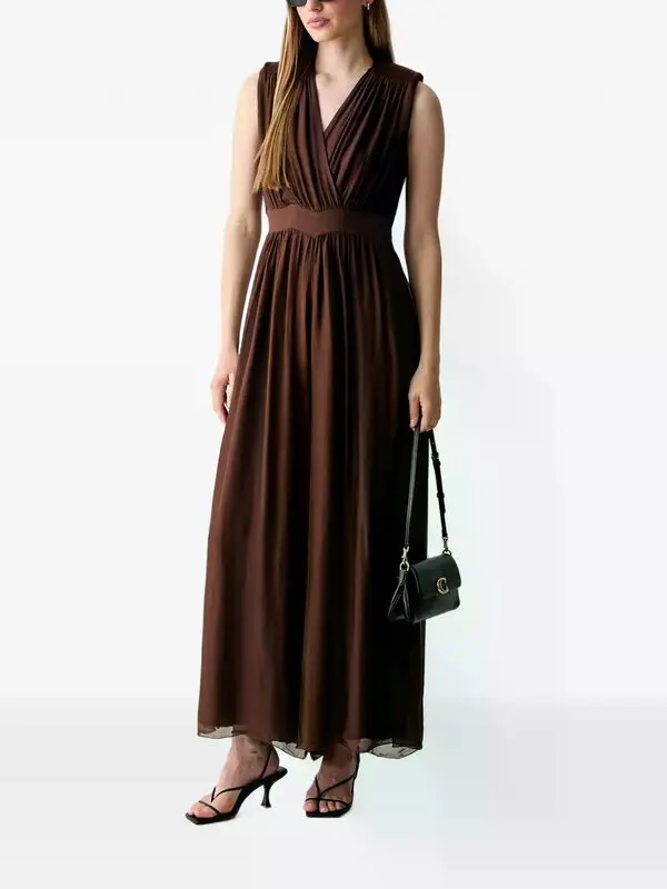 HAVEONE Gathered Sleeveless Jumpsuit