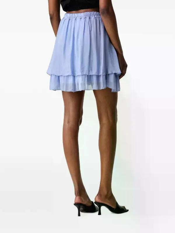 HAVEONE Tiered Elasticated-waist Mini Skirt