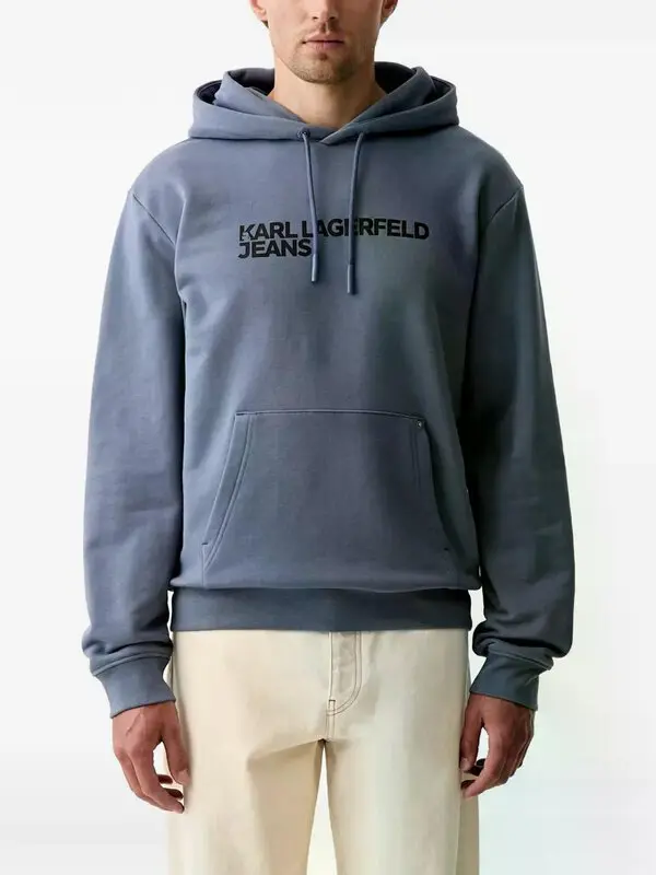 Karl Lagerfeld Logo Print Hoodie