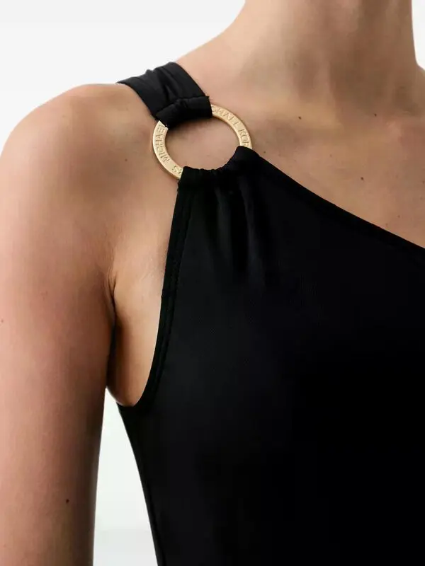 Michael Kors One-shoulder Ring-detail Swimsuit