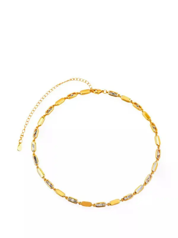 LADY D WORLD Geolink Choker Necklace - Gold