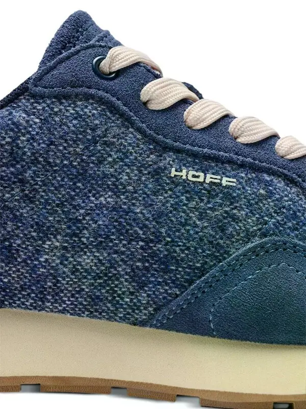 HOFF City Suede-panelled Textured Sneakers - Blue