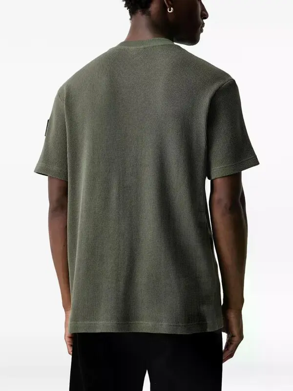 Karl Lagerfeld Waffle-knit Logo-patch T-shirt