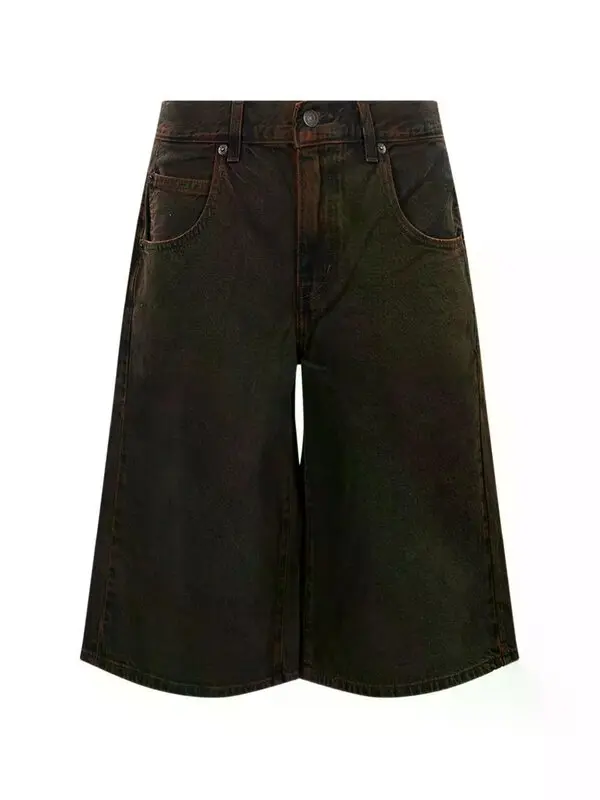 LEVI'S Super Baggy Logo-patch Knee-length Shorts - Brown
