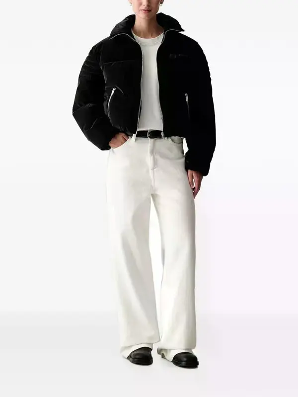 Karl Lagerfeld Velvet-effect Puffer Jacket