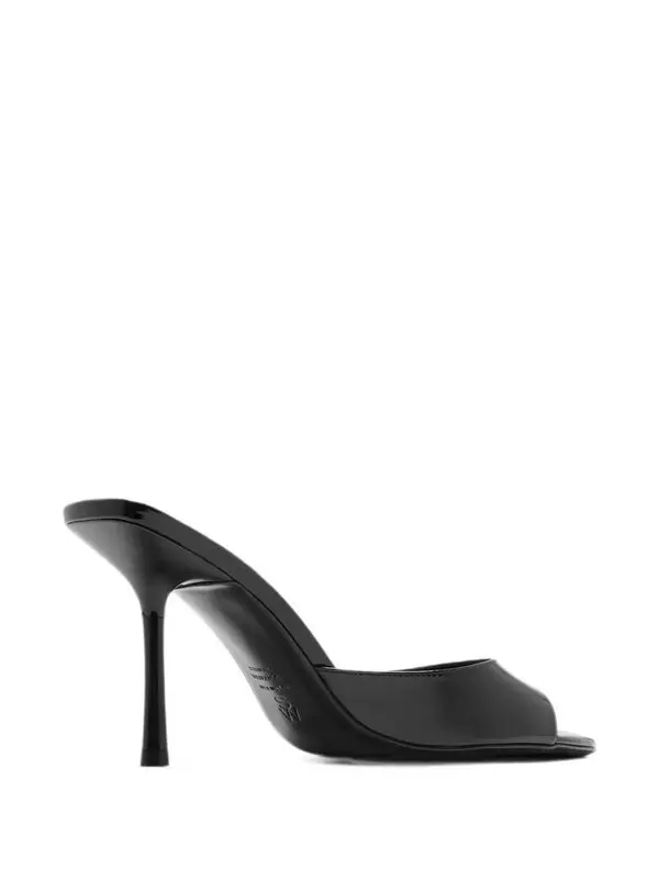STUART WEITZMAN Patent-finish Slip-on Sandals